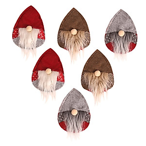 BESTOYARD 12 Pcs Cutlery Set Norse Decor Nativity Ornaments for Kids Xmas Kids Cutlery Wine Bottle Decor Forks Bag Mini Bottles Tableware Holder Elder Sweden Christmas Artificial Fur