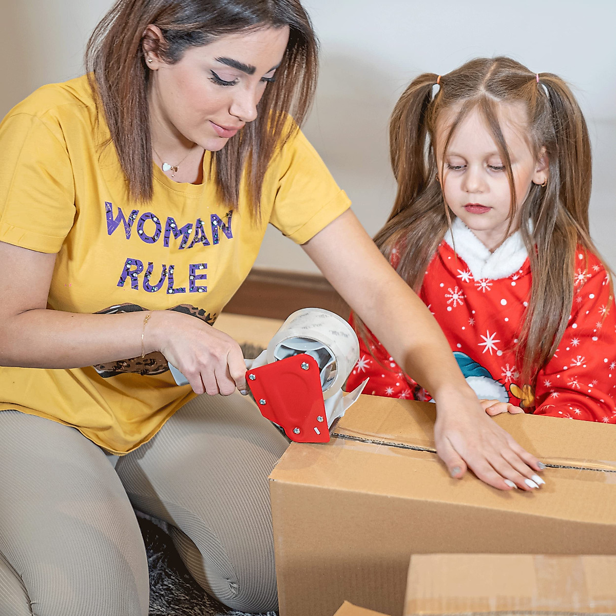 Mr. Pen - Packing Tape Dispenser Gun 2-Inch, 2 Pack with 2 Rolls Tape, Heavy Duty Packing Tape with Dispenser, Packaging Tape, Tape Gun, Clear Packing Tape, Tape Gun for Packing Boxes, Moving Tape