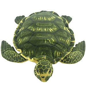 TAGLN Lifelike Giant Plush Toys Tortoise Pillow Large Realistic Stuffed Animals Green Sea Turtle 28 Inch