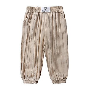 MYGBCPJS Little Girls Blue Jeans Outfit Kids Bell Bottoms Elastic Waist Denim Pants