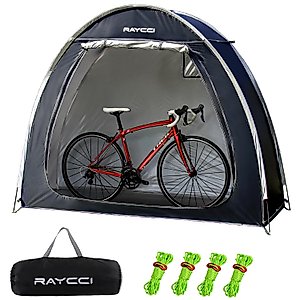 Bike Storage Shed Tent,Outdoor Portable Bicycle Storage Sheds with 210D Oxford Fabric PU4000 Waterproof for 2/3/4/5 Bikes,Bike Covers Shelter for Motorcycle,Garden Tools,Toys,Lawn Mover L Size