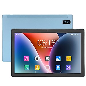 Acogedor 10.1 Inch Tablet, for Android 10.1 Tablet with 6GB RAM 128GB ROM, Octa Core CPU, 5G WiFi, HD Screen, Dual Camera and Speaker, Tablet for Work, Gaming (Blue)