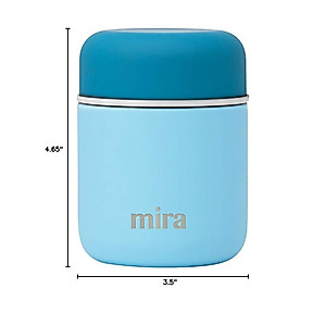 MIRA 9 oz Lunch, Food Jar - Vacuum Insulated Stainless Steel Lunch Thermos - Sky Blue