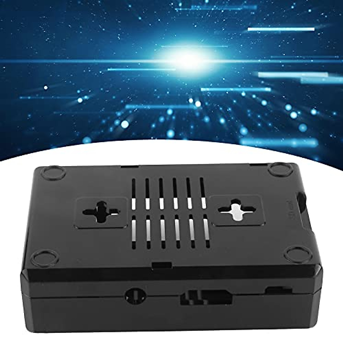 SALUTUY Protective Case for Raspberry Pi, Long Service Life Protective Shell for Raspberry Pi Four Colors Reasonable for Raspberry Pi 3B/3B+(Black)