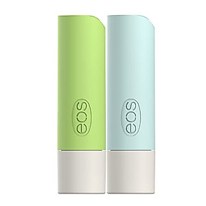 eos FlavorLab Lip Balm, Rainbow Sherbet & Vanilla Twist, Long-Lasting Hydration, Lip Care for Dry Lips, 0.14 oz, 2 Pack
