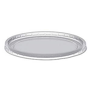 Anchor Packaging MicroLite Deli Tub Lid, Inside-Cap Fit, Fits 8-32 oz Containers, 4.56" Diameter x 0.26"h, Clear, Plastic, 500/Carton