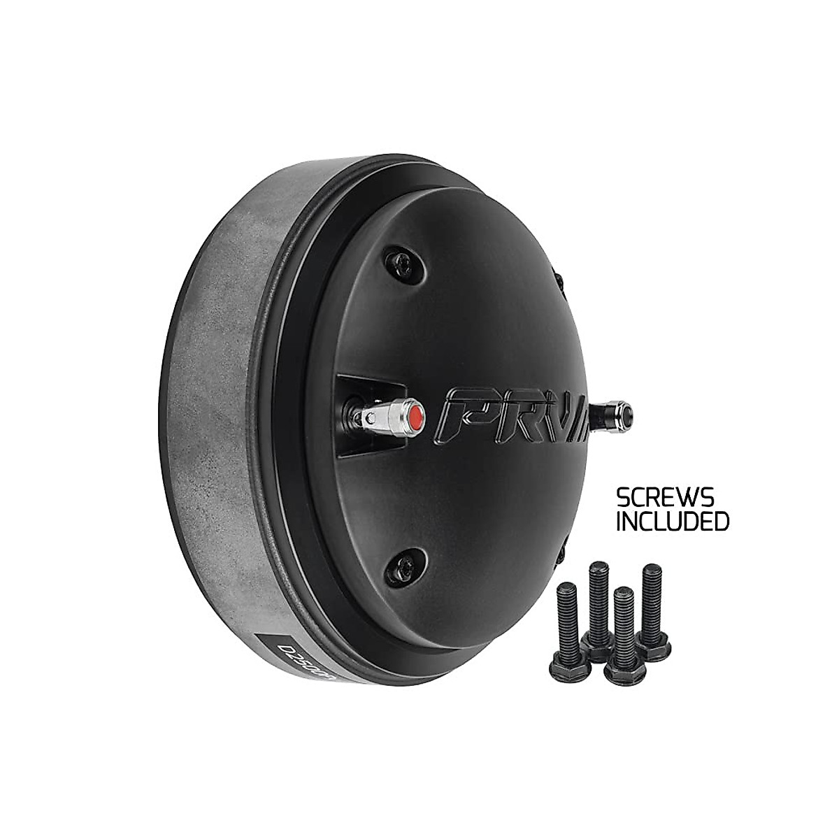 PRV AUDIO 2 Inch Exit Polymide Compression Driver D2500Py - 200 Watts Program Power, 8 Ohm, 100 Watts RMS Power, 109 dB, Compact Mid High Vocal Reproduction for Pro Audio Systems (Single)