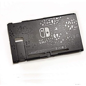Replacement Hard Back Bottom Housing Shell Case Cover Back Faceplate for Nintend Switch NS Console Cover Plate - New Edition (C)