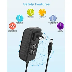 Aclorol 24V 1A Power Supply Adapter 24W AC 100V-240V to DC 24volt Power Converter Wall Charger Transformer 1000mA 800mA 600mA 400mA 5.5X2.1mm/2.5mm for LED Strip Light CCTV Security Camera (2 Pack)