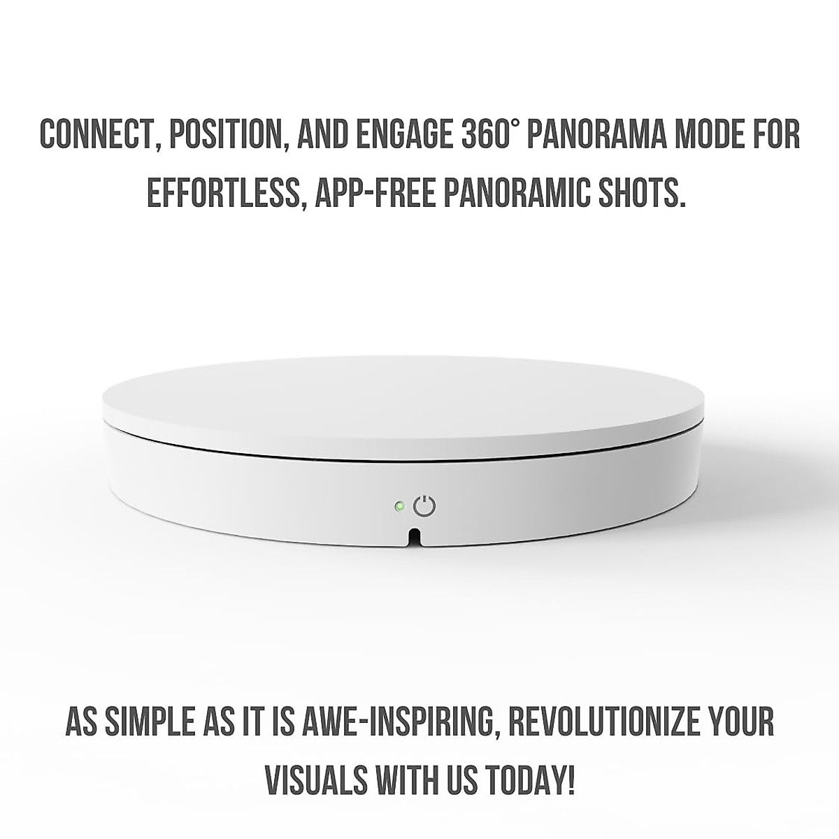 LENDOU 13 inch White Smart Turntable Large Rotating Display Stand with Remote Commercial Product Photography Turntable 99lb Capacity 360 Photo Booth from Shot to Export in Minutes