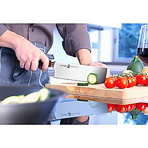 TUO Nakiri Knife 6.5 inch - Professional Kitchen Vegetable Cleaver Knife Asian Usuba Knives for Vegetables and Fruits - AUS-8 Stainless Steel with Pakkawood Handle - Ring Lite Series with Gift Box