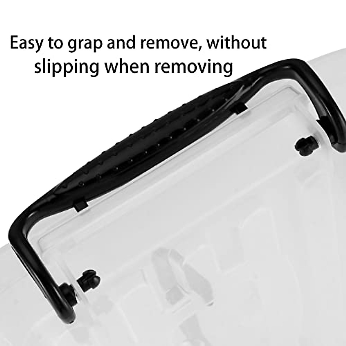 HOIGON 6 Pack 6.6 Quart Plastic Storage Bins with Lids and Latching Handle, Clear Plastic Storage Container Box for Organization and Storage