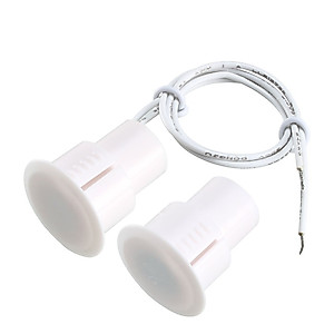 VictorsHome Magnetic Reed Switch RC-36 NC Recessed Wired Window Door Contact Sensor for Home Security and Burglar Alarm Systems 10 Pcs