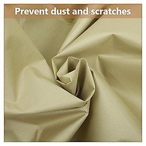 Yardwe Round Patio Table Cover Furniture Cover Outdoor Coffee Table Covers Tea Table Covers, 17.6 x 18.4 Inches