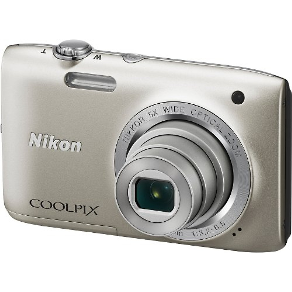 Nikon Coolpix S2800 20.1 MP Point & Shoot Digital Camera with 5X Optical Zoom International Version, Silver