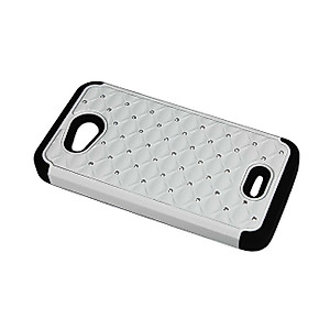 Reiko diamond hybrid protector cover Kyocera Wave C6740 black white