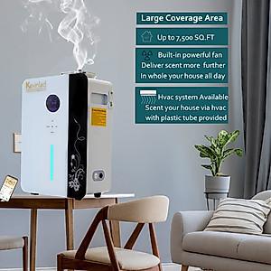 Kevinleo Smart Scent Machine WiFi for 7,500 sq.ft Area | 800ML HVAC Scent Diffuser Waterless for Home SPA Hotel Long Lasting/Strong Smell | Cold-Air Essential Oil Diffuser for Large Room Commercial