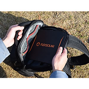 FlexSolar 20W Portable Solar Panel,ETFE Foldable Solar Panel Charger with QC3.0 (18W), DC Port,IP67 Waterproof Monocrystalline Outdoor Solar Panel for Smartphone Headphone,Camping