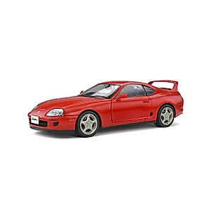 Solido S1807601 1:18 1993 Toyota Supra Mk.4 (A80) -Renaissance Red Collectible Miniature car for unisex-adult