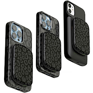 Casely Power Pod | MagSafe Compatible Battery Pack | Into The Wild | Black Leopard Power Pod