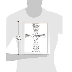 Precious Goddaughter Keepsake Frame - Gift for Goddaughter from Godparent for Baptism or Christening