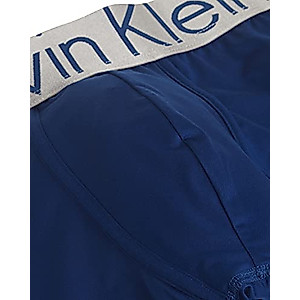 Calvin Klein Men's Steel Micro Boxer Briefs, dark midnight/mink/cobalt water, X-Large