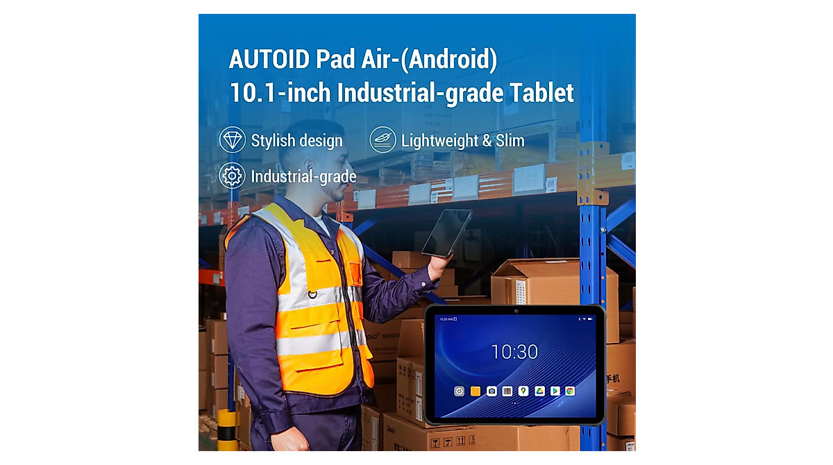 Seuic AUTOID Pad Air Industrial Rugged Slim Tablet 10.1-inch FHD+ Display [4+64/Android 9 ...