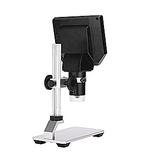 IULJH Electronic USB Microscope 1-1000X Digital Soldering Video Microscopes 4.3" LCD Magnifying Camera Metal Stand Magnifier