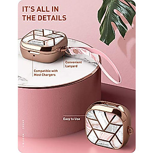 i-Blason Cosmo Series Case for Galaxy Buds2 Pro (2022)/ Galaxy Buds 2 (2021)/ Galaxy Buds Pro (2021)/ Galaxy Buds Live, 360° Protective Stylish Galaxy Buds Case (Marble)