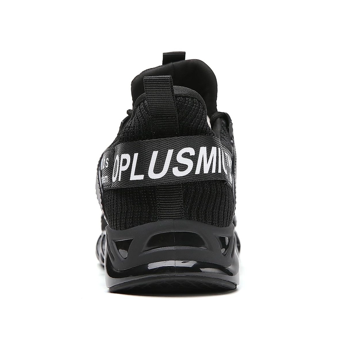 Oplusmic Steel Toe Shoes for Men Indestructible Work Sneakers Puncture Proof Comfortable Slip On Safety Shoes for Work Industrial Coustruction Shoes Black White Size 13