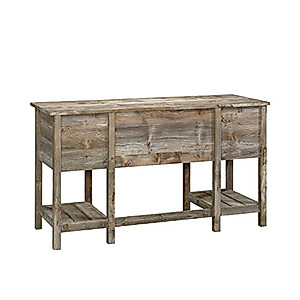 Sauder Granite Trace Desk, L: 53.94" x W: 19.45" x H: 29.76", Rustic Cedar Finish