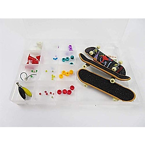 Nuoyi DIY Fingerboard Toy with Nuts Trucks Tool Kit Basic Bearing Wheels Obstacles All Packaged in Plastic Box