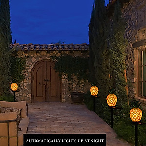 Garden Decor Solar Stake Lights,2 Pack Pineapple Stake Waterproof Landscape Lights,for Villa Garden Yard Lawn Patio House Park Garden Yard Pathway Outdoor Decor