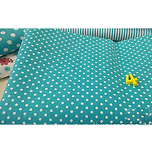 Egurs 7pcs/set Cotton Fabric For Sewing Quilting Patchwork Home Textile Pink Series Tilda Doll Body Cloth - Lake Blue Series 50 50