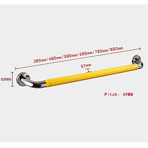 Shower Handicap Grab Bars for Bathroom Wall, Stainless Steel Grab Bar, Grab Rails，Elderly Pregnant Women with Disabilities, Safety Non-Slip Barrier-Free Handrail, for Bathtub, Toilet, Kitchen (Size