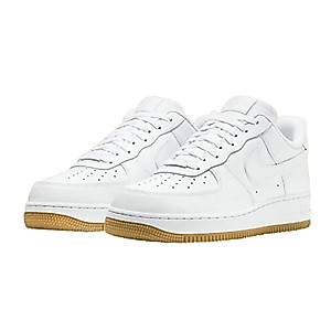 Nike Men's Air Force 1 Low '07 Shoe, White/White-gum Light Brown, 10.5