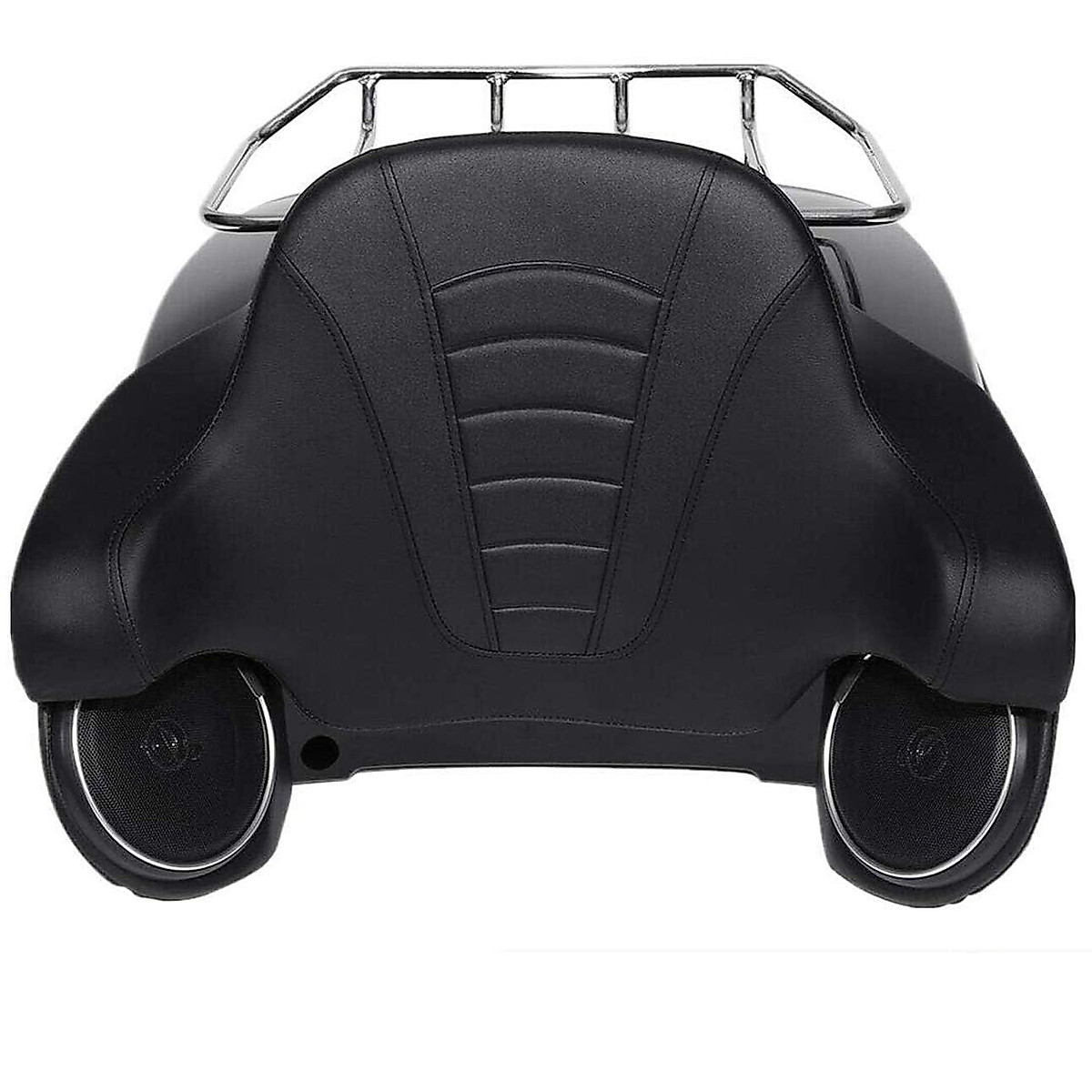 WOWTK King Tour Pack 6.5" Rear Speakers Pod Kit fits for Harley Touring Electra Glide, Street Glide, Ultra Limited, Road Glide Ultra and Tri Glide Models 2014-2023,Chrome