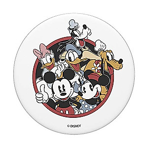 Disney Mickey And Friends Retro Group Shot PopSockets Grip and Stand for Phones and Tablets