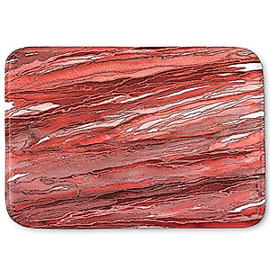 Dia Noche Designs, Bath and Kitchen Floor Mats, Large 36 x 24 in, BR-JuliaDiSanoAgateMagicRustRed2