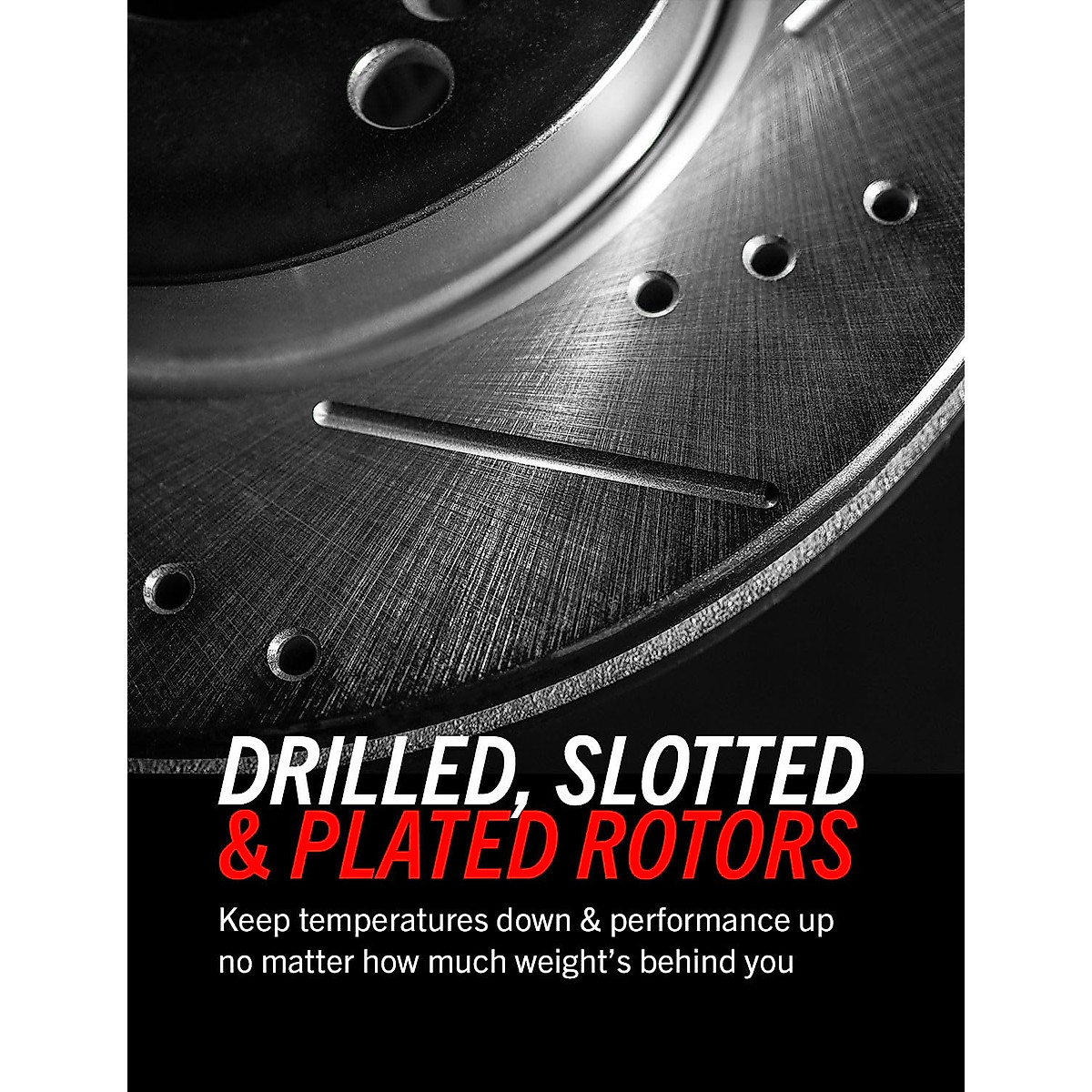 Power Stop K7573-36 Front and Rear Z36 Truck & Tow Brake Kit, Carbon Fiber Ceramic Brake Pads and Drilled/Slotted Brake Rotors