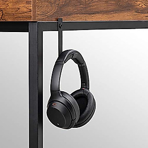 CubiCubi Computer Desk with 2 Storage Drawers, 40 inch Home Office Writing Desk, Study Table for Small Space, Dark Rustic