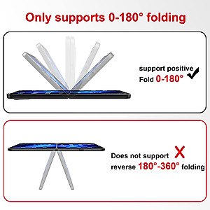 Foluu for Microsoft Surface Duo 2 Case, Surface Duo 2 Leather Case with Hand Strap, [Slim & Lightweight] PU Leather Back Cover Hard PC Holder Protective Phone Case for Microsoft Surface Duo 2 (Black)