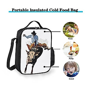 feprena Music Lunch Bags for Women,Musical Notes Instrument Violin Cello,Leakproof Insulated Lunch Box,Reusable Zipper Cooler Tote Bag for Work,Picnic,Camping,Purple Red