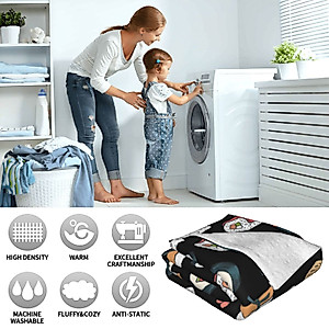Sushi Throw Blanket Warm Ultra-Soft Micro Fleece Blanket for Bed Couch Living Room(Kids)