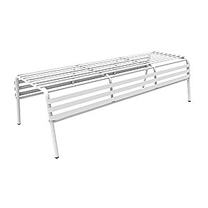 Safco Products 4369WH CoGo Steel Outdoor/Indoor Bench, White