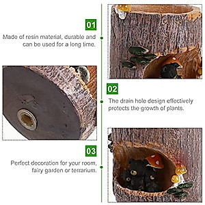 TEHAUX Flower Pots Plants Vase Fish Tank Decorations Money Tree Plant Indoor Flower Sedum Succulent Pot Flower Bed Pot Garden Pot Decor Potted Plant Succulent Bowl Decorate Container Box