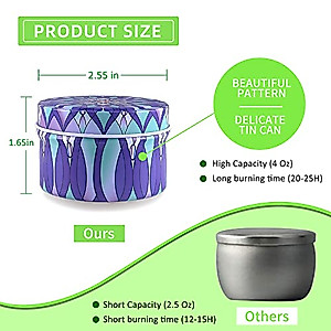 Scented Candles for Home Scented 7 Pack 4.4oz Natural Soy Candles Aromatherapy Candles Gift Set for Women Lavender Candles for Bath Spa Meditation Relaxing