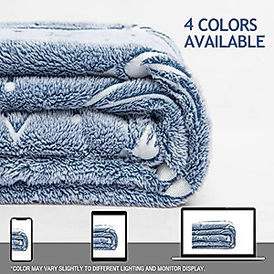 QH Space & Rocket Pattern Glow in The Dark Throw Blanket Luminous Unicorns Blanket-Fun, Cozy Fleece Throw Blanket Made for Great Gifts 60in x 50in