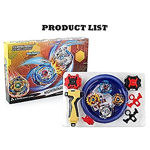 Battling Burst Game Tops Starter 4 in 1 Set (Genesis Valtryek;God Starter Drain Fafnir.8NT;Starter Nightmare Longinus. Ds;Spriggan Requiem .0.Zt)