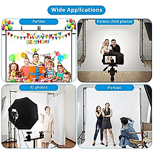 YELANGU 10Ft Photo Backdrop Stand, Adjustable Background Support for Parties. Portable Banner Back Drop Stand for Photography,Wedding and Advertising Display